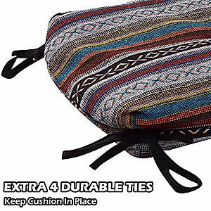 Big Hippo Bench Cushion 36 inch, Patio Bench Cushion Indoor, Patio Furniture Chair Cushion Bench Pad, Porch Swing Cushion with Ties