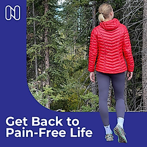 NanoSocks Compression Socks for Women & Men (1 Pair) - BEST Ankle Brace Support Sleeve for Neuropathy, Plantar Fasciitis, Diabetic Foot Nerve Pain Relief - Toeless (Medium, Black)