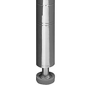 Akro-Mils AWP54UPRIGHT 54-Inch NSF Certified Industrial Grade Chrome Wire Shelf System Upright Leg Post Poles, (4 Pack)