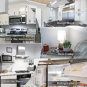 DiCUNO E17 LED Bulb Dimmable, Microwave Oven Bulbs, Daylight White 5000K, 3W (40W Incandescent Replacement) 400LM 120V E17 Intermediate Base Light Bulb for Stove Top, Appliance, Range Hood, 2 Pack