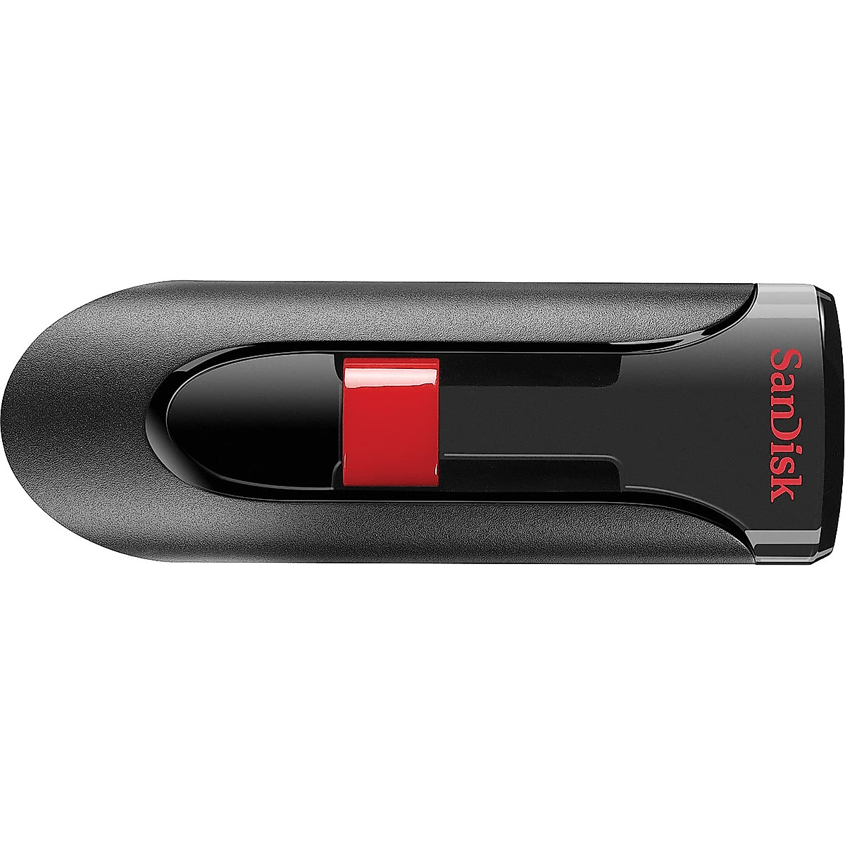 Sandisk Cruzer Glide USB Flash Drive, 128 GB, Black/Red (SDCZ60-128G-A46)