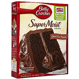 Betty Crocker Super Moist Cake Mix, Devil's Food, 15.25 oz Box