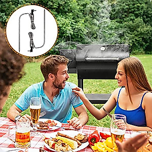 2-Pack Temperature Meat Probe Replacement for All Louisiana Pellet Grills and Smoker Grills, 3.5mm Plug Waterproof BBQ Thermometer Probe Comes with Probe Clip Holder