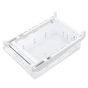 WOHPNLE Refrigerator Drawer, Large Capacity Transparent Rectangular Fridge Under Shelf Drawer Fridge Organizer Bin For Cheese, Deli Meat, Drinks, Fruit, Vegetable