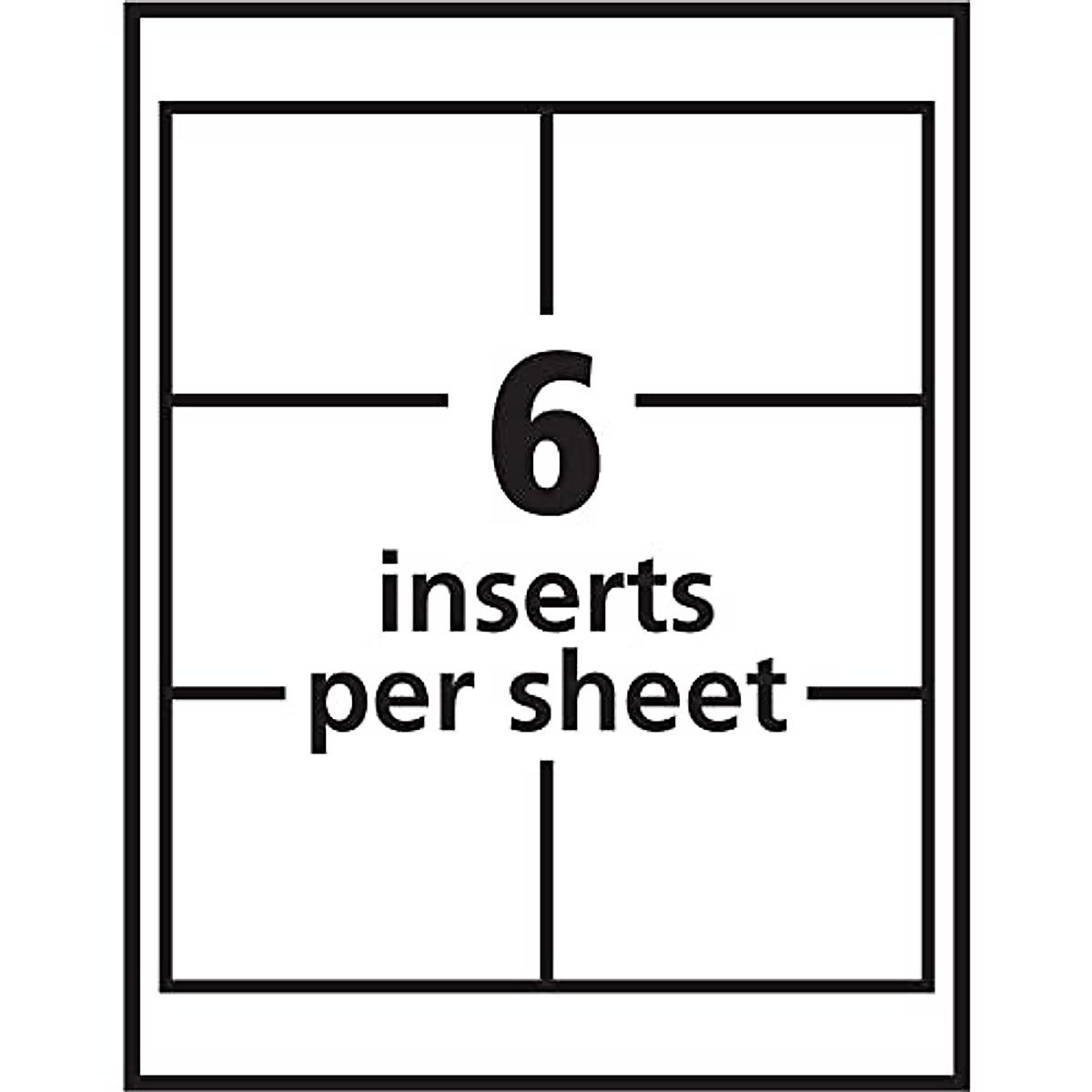 Avery 74459 Neck Hang Badge Holder w/Laser/Inkjet Insert, Top Load, 3h x 4w, White (Box of 100)