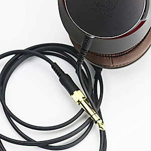 NewFantasia Replacement Audio Upgrade Cable Compatible with Audio-Technica ATH-MSR7b, ATH-SR9, ATH-ESW990H, ATH-ES770H, ATH-ADX5000, ATH-AP2000Ti On-Ear and Over-Ear Headphones 2meters/6.6feet