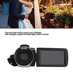 Vlogging Camera, 48 MP Image Resolution Digital Camera with 1500 MAh Lithium Battery for Campus Recordings