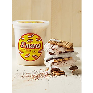 Campfire Classics Cotton Candy Gift Set of 3 Caramel Popcorn, Mexican Hot Chocolate, S'mores - Unique ideas for Holidays, Birthdays, Gag Gifts, Party Favors