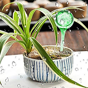 FEEMIC Indoor Plant Watering Globes Automatic Self Water Bulbs Aqua Water Globe Irrigation Device Decorative Hand-Blown Glass