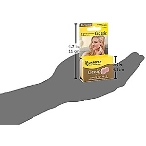 2 Pack of Ohropax Reusable Wax/cotton Ear Plugs (24 Plugs Total) with Clear Carrying Case