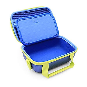 CASEMATIX Camera Case Compatible with VTech KidiZoom Camera and Camera Accessories with Shoulder Strap and Padded Interior Divider, Blue Travel Case Only