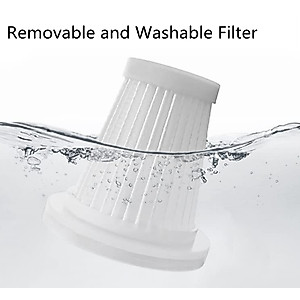 WOSLXM Bee Flower Wireless Handheld Car Vacuum Cleaner,Bee-Flower Wireless Handheld Car Vacuum, Simplicityn Wireless Handheld Car Vacuum Cleaner Strong Suction (Black)