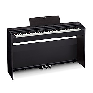 Casio Privia PX-870 Digital Piano - Black Bundle with Furniture Bench, Headphone, Instructional Book, Online Piano Lessons, Austin Bazaar Instructional DVD, and Polishing Cloth