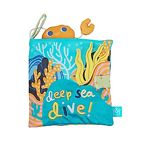 Manhattan Toy Deep Sea Dive Machine Washable Bath Time Activity Book for Infants and Toddlers