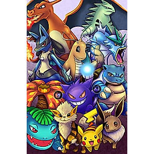 GemZono Diamond Painting Kits for Adults&Kids DIY 5D Diamond Art Paint with Round Diamonds Art Painting Kit for Home Wall Decor Gifts(40x50cm)