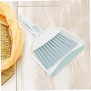 ABOOFAN Set Mini Broom Dustpan Mini Cleaning Broom Tabletop Broom Keyboard Broom Brush Hand Broom Small Table Broom Small Broom and Dustpan Brooms Table Broom Sweep Brush Plastic Green