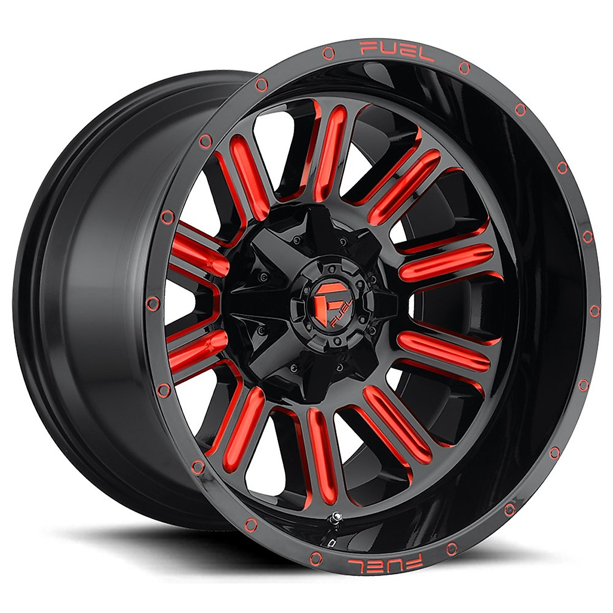 FUEL Hardline NLQ-Gloss MIL RED Wheel with Painted (20 x 9. inches /5 x 114 mm, 1 mm Offset)