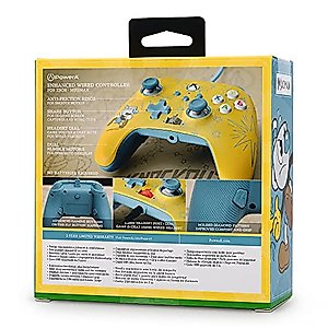 PowerA Enhanced Wired Controller for Xbox Series X|S - Cuphead: Mugman, Gamepad, Wired Video Game Controller, Gaming Controller, Xbox Series X|S - Xbox Series X
