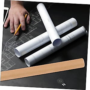 SHINEOFI Paper Tube Posters Portable Paper Poster Tube Drawings Storage Case Mailing Tube Art Carrying Case Poster Carrying Tube Paper Storage Tube Poster Tubes Storage Box Kraft Paper