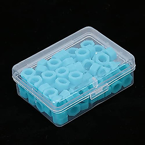 Dental Code Circle, 100Pcs Dental Code Ring Dental Code Circle,100Pcs Silicone Instrument Code Circle Autoclavable For Bar Code Scanners Dentists Material