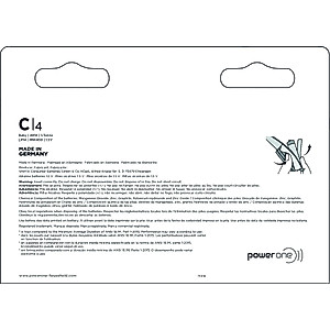 Power ONE LONGLIFE Power C Battery | Long Performing Alkaline Batteries Made in Germany with Up to 10 Years Shelf Life - Pack of 4