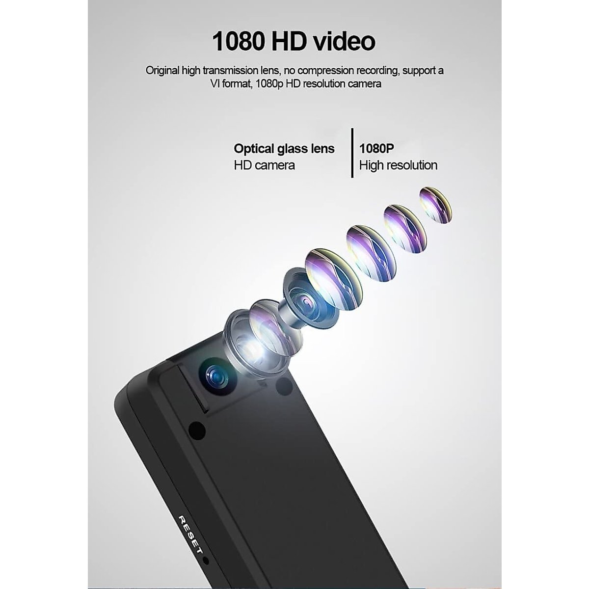 Hidden Spy Camera Mini Body WiFi Camera Wireless Pen Security Nanny Cam,Home Security Dog Camera Indoor Outdoor Camera, App Remote View Loop 180° Rotation Built-in Battery Camera no WiFi Needed