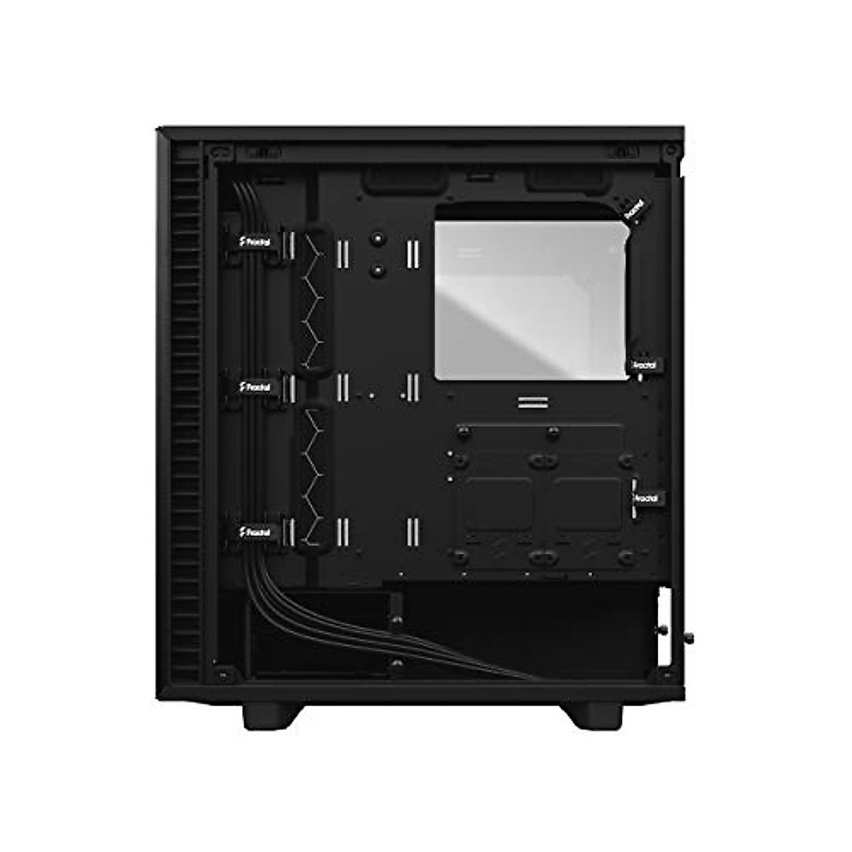 Fractal Design Define 7 Compact Black Brushed Aluminum/Steel ATX Compact Silent Dark Tinted Tempered Glass Window Mid Tower Computer Case