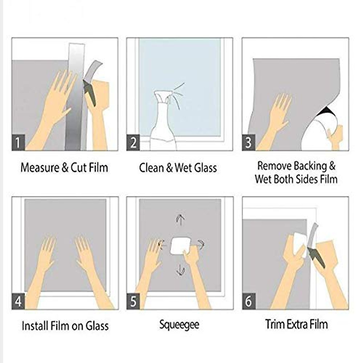 XENITE Window Privacy Film Privacy Windows Film Decorative Orchid Flower Stained Glass Window Stickers No Glue Static Cling Frosted Window Cling one Way Window Film Window (Size : 80x120cm)