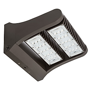 Westgate Lighting Rotatable LED Wall Packs 360 Degrees - Outdoor Lights Parking Yard - Waterproof IP65 - UL Listed - High Lumen 120-277V (80 Watt 3000K Warm White)