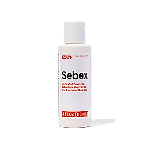 Rugby Sebex Medicated Dandruff Shampoo for Women and Men - 2% Sulfur and 2% Salicylic Acid Anti-Dandruff Shampoo - Helps With Symptoms of Seborrheic Dermatitis and Psoriasis - 4 Oz. (6 Pack)