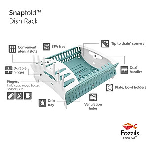 Fozzils Snapfold Dish Rack