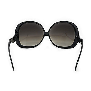 WebDeals - Oversized XL Womens Sunglasses Vintage Style Designer Inspired (Round, Black Gradient), X-Large