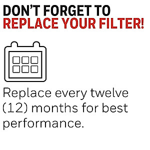 Honeywell HRF-H1 HEPA Air Purifier Filter H, 1-Pack – for HPA050/150, HPA060 & HPA160 Series – Airborne Allergen Air Filter Targets Wildfire/Smoke, Pollen, Pet Dander, and Dust