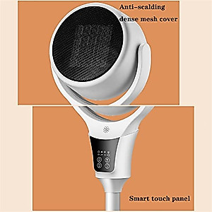 Outdoor Garden Heater Freestanding Space Heater for Indoor Use, 2000W PTC Ceramic Oscillating Heater with 3 Modes, Touch Panel and Remote Control, 7h-Timer, Safe and Quiet Patio He