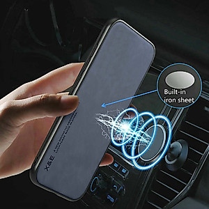 Kepuch Silklike Case for Oppo Reno 6 Pro 5G - Cover Bumper Built-in Metal Plate for Oppo Reno 6 Pro 5G - Blue