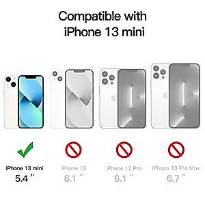 JETech Magnetic Case for iPhone 13 Mini 5.4-Inch Compatible with MagSafe Wireless Charging, Shockproof Phone Bumper Cover, Anti-Scratch Clear Back (Rose Gold)