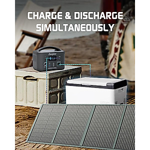 Energizer Portable Power Station 626 Watt-Hours with POWERWIN 110W Solar Panel for Outdoors Camping and Emergency Use, Solar Generator with 600-Watt (Peak 1000W) AC Outlet, 60-Watt PD Fast Charging