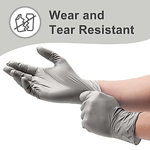 WECARE Chrome Disposable Nitrile Gloves Small - 50 Pack - 3 Mil - Powder and Latex Free - Non-Sterile - Food Safe Gloves