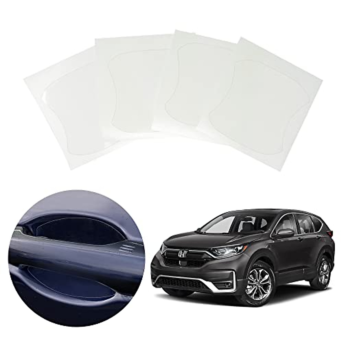 YelloPro Custom Fit Door Handle Cup 3M Scotchgard Anti Scratch Clear Bra Paint Protector Film Sheet Guard Self Healing PPF Cover Sticker Kit for 2020 2021 2022 Honda CR-V LX, EX, EX-L, Touring, SUV