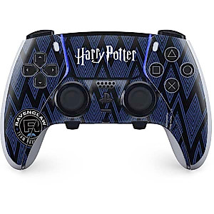 Skinit Gaming Decal Skin Compatible with PS5 DualSense Edge Pro Controller - Officially Licensed Warner Bros Team Ravenclaw Design