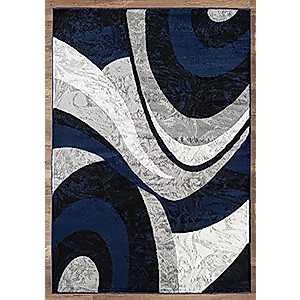 Yafa Home Fashion Modern Contemporary Swirls Design Area Rug, Luxurious, Elegant, and Fashionable Area Rug