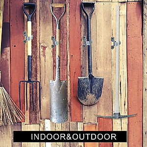 Shovel Holder, Mop and Broom Holder Heavy Duty Metal Wall Mounted Broom Utility Hooks Tool Hanger for Warehouse, Garden,Sheds,Garage -14PACK