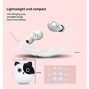Adorable Kids Earbuds - Kids Wireless Earbuds for Small Ears - Milk Cat Earbuds with Mic and Noise Cancelling, Best Christmas, Halloween and Birthday Gifts for Kids, Friends, Family and Adults