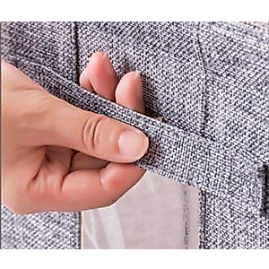 Clothes Storage Organizer with Metal Frame (Set of 2), Extra Large 66L | Foldable Storage Bin Boxes with Clear Window | Stackable, Moisture Proof, Dust Proof | Strong Carry Handles for Clothing, Bedding, Blanket, Closet | Clothes Storage (Grey)