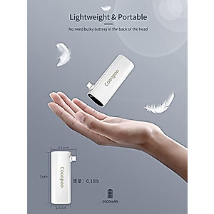 Cooopoo Battery Pack for Meta Quest 3/Quest 3S，5V3A Fast Charge Power Bank with LCD Indicator for Extended Playtime - Rechargeable Mini Lightweight Accessory with Power Indicator [2Pack]