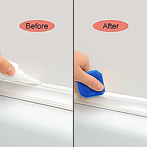 Pieces Caulking Tool Set Silicone Sealant Grout Finishing Tool for Kitchen Bathroom Floor Sealant Sealing (Blue)