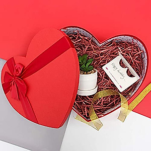 Gift Box Heart shaped gift box Engagment gift boxes for valentines day Father's Day birthday presents wedding Bow decorative boxes with lids luxury Durable flowers Packaging box