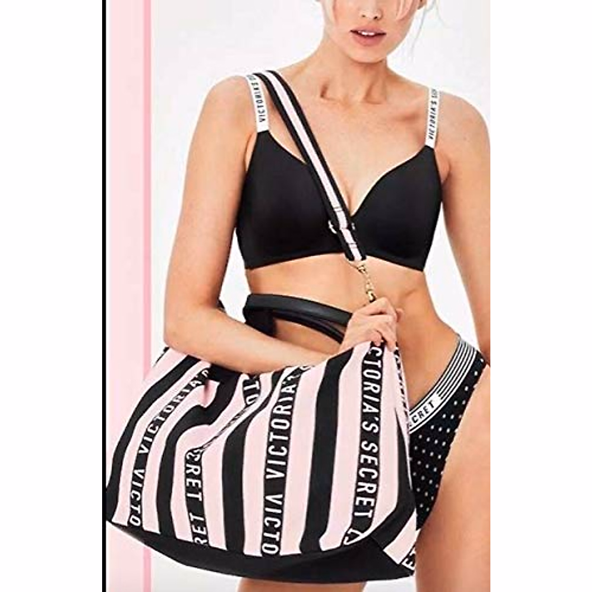 VICTORIA SECRET - - LG TOTE WEEKENDER BAG - DUFFLE WEEKENDER. TOTE LIMITED - RARE -