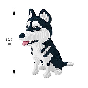 BDYDT Dog Husky Micro Building Blocks Set（2524PCS） Gift for Adults and Kids