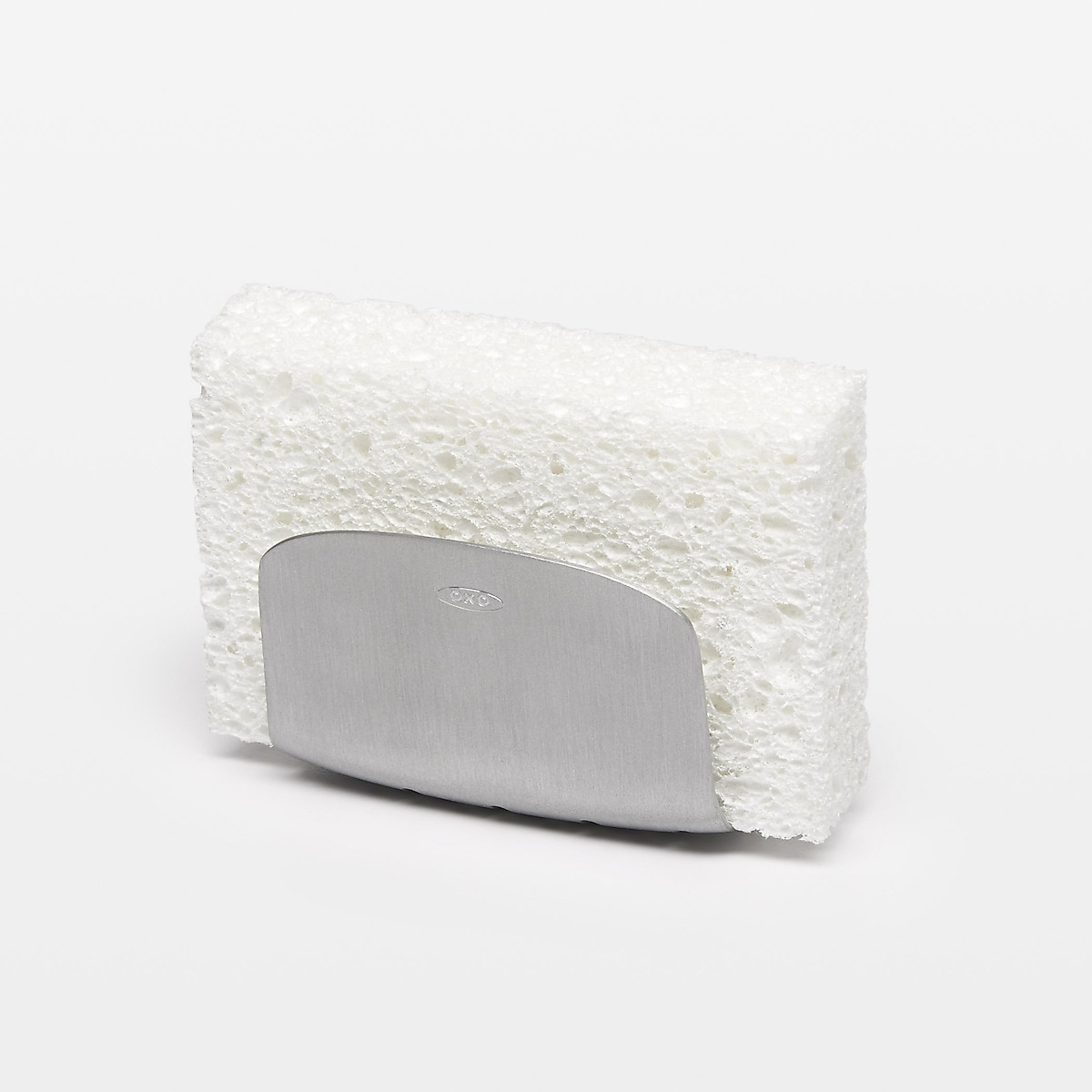 OXO Rust-Proof Aluminum Suction Sponge Holder,Silver,3-inch